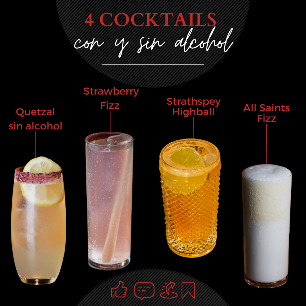 4 cocktails con y sin alcohol Sanz Cocktails | Sanz Cocktails